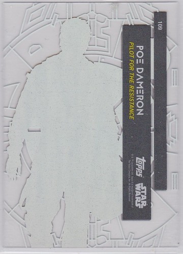 STAR WARS 2015 TOPPS HIGH TEK 109 POE DAMERON FORM 2 PATTERN 4 TIE FIGHTER FRONT | eBay
