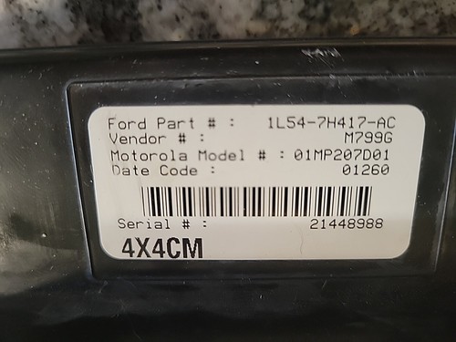 01 - 05 RANGER EXPLORER TRANSFER CASE CONTROL MODULE 1L54-7H417-AC ...
