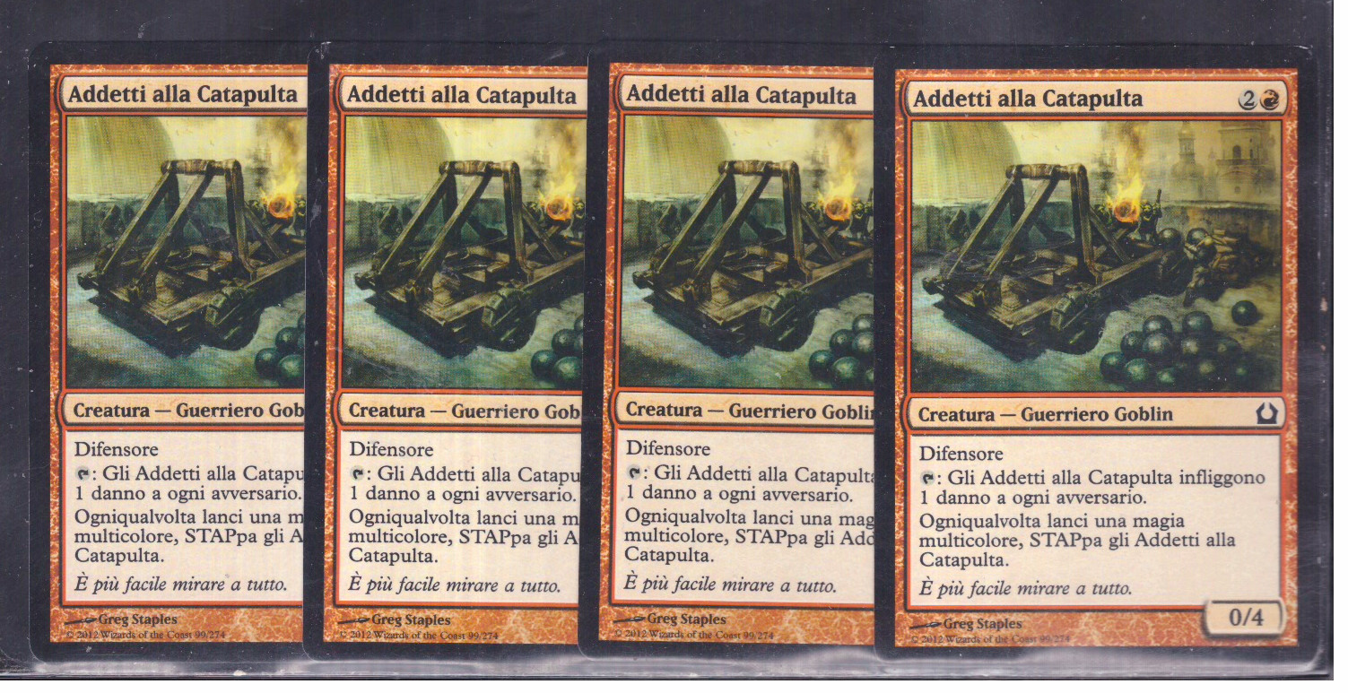 Magic 4x Addetti alla Catapulta - Lobber Crew 99/274 C RTR ITA | eBay