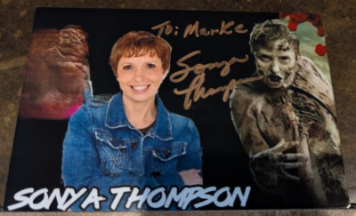Sonya Thompson The Walking Dead Signed Autograph Auto 4x6 Photo Zombie ...