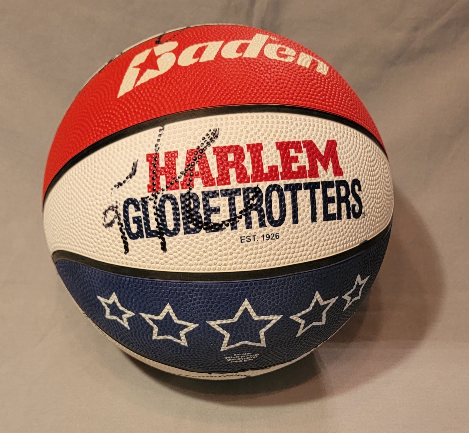 Autographed Harlem Globetrotters Basketball Hammer Cheese Slick Jet ...
