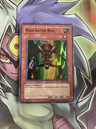 LOB-108 Man-Eater Bug Super Rare UNL Edition NM Yugioh Card | eBay