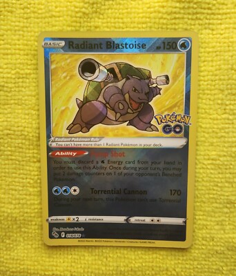 Radiant Blastoise 018/078 - Pokémon Go - Ultra Rare - Pokémon TCG ...