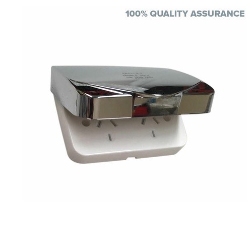 DOUBLE POLE Power Point Outlet Twin Socket DGPO w/ Waterproof Silver ...