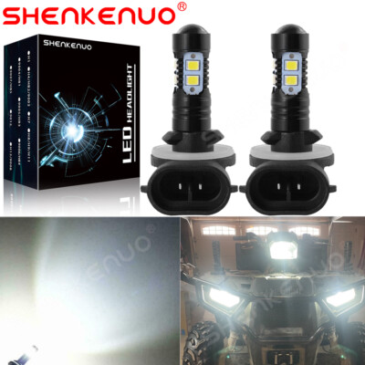 Xenon HID Hyper Headlight 881 Bulbs Lights for Polaris Hawkeye 300 2006 ...