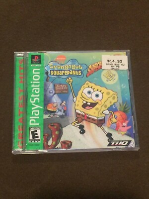 Sony PlayStation PS1 Video Game SpongeBob SquarePants Supersponge Rated ...