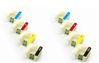 8 x DYE SUBLIMATION INK CHIP FOR EPSON SureColor F6200 F7200 F9200 ...