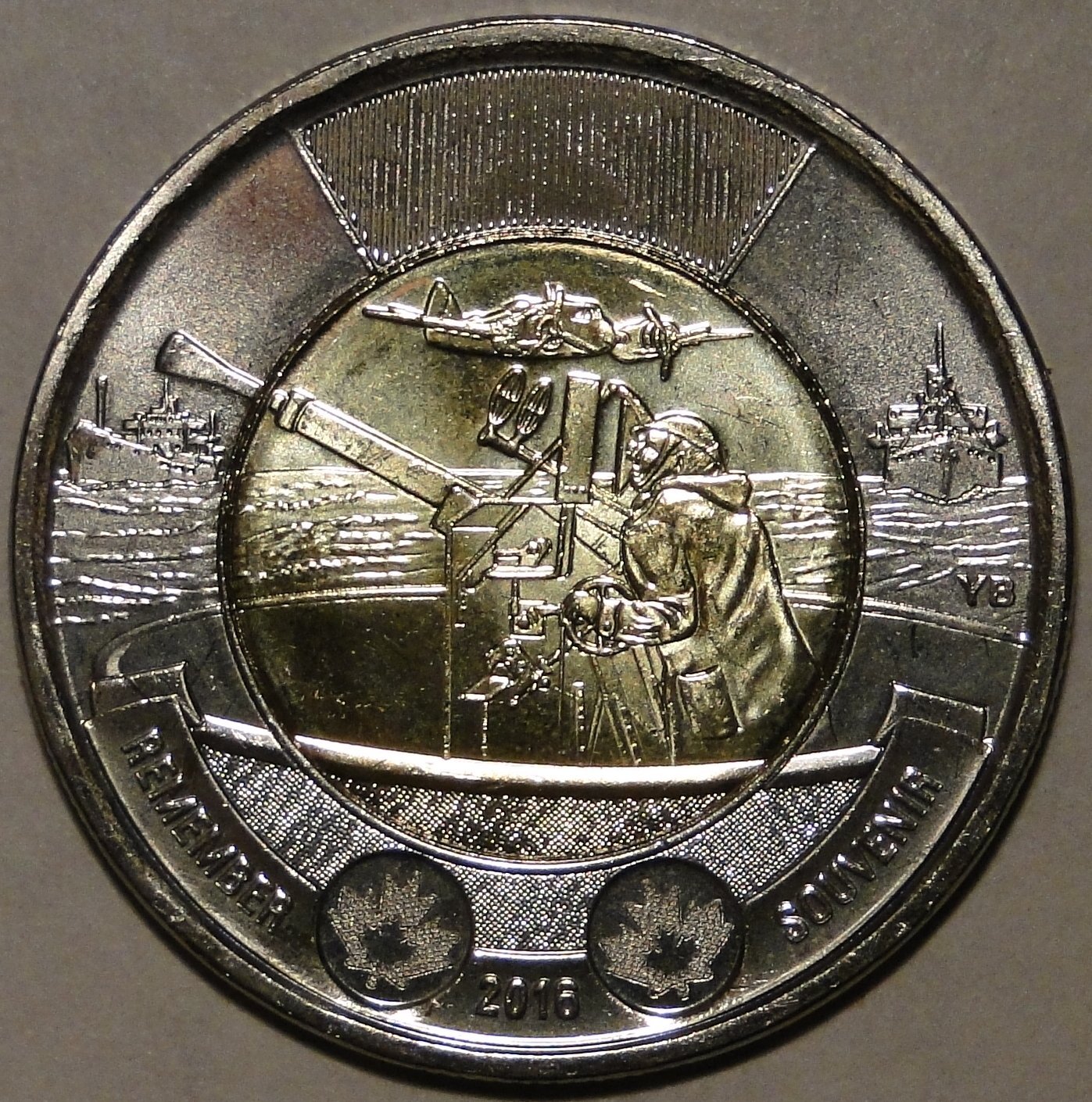 BU UNC Canada 2016 75th anniversary of Battle of Atlantic toonie from ...