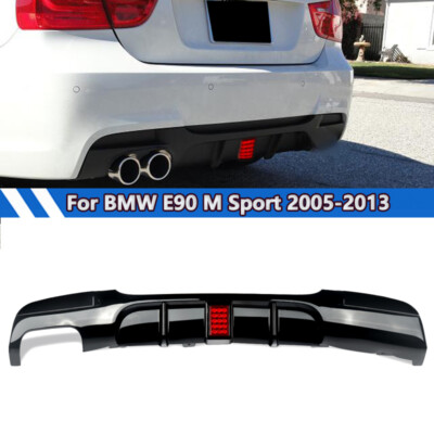 Rear Diffuser Lip For BMW E90 3-Series 325i 328i M Sport 2005-2013 ...