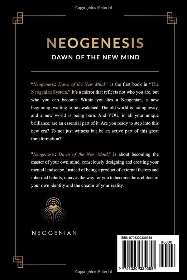 Neogenesis: Dawn of the New Mind (The Neogenian System) (Paperback)⭐️⭐️ ...