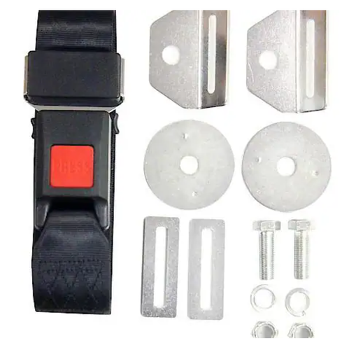 Superior 46-3230B Universal 74" Lap Seat Belt, Push Button Release ...