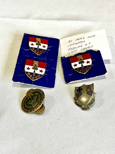 Military Lot#2- Drill Instructor, 110th & 112th Infantry Pins | eBay