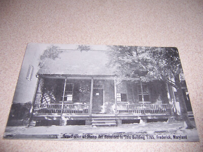 1765 REPUDIATION of STAMP ACT in THIS BUILDING, FREDERICK MD. VTG ...