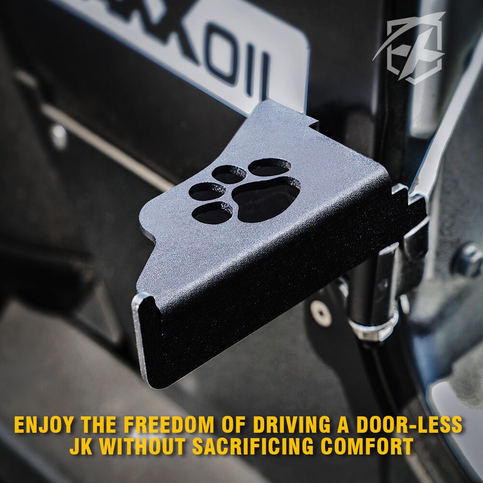 2PCS Front Foot Peg Rest Pedal Door Hinge for 2007-2018 Jeep Wrangler ...