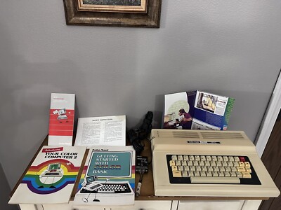 Radio Shack TRS-80 Color Computer 2 Model 26-3134 W/ Pamplets Tested ...