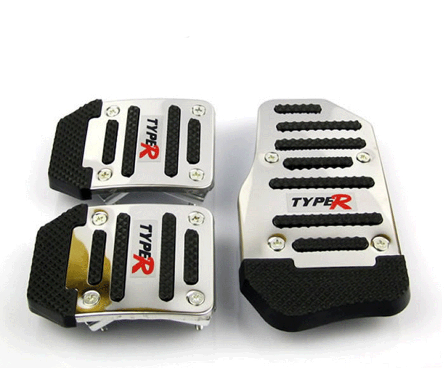 3Pcs/Set Non Slip Sports Metal Manual Car Vehicle Pedal Foot Treadle ...