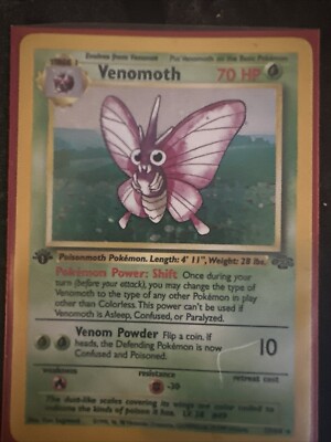 Pokémon TCG Venomoth Jungle 13/64 Holo 1st Edition Holo Rare | eBay