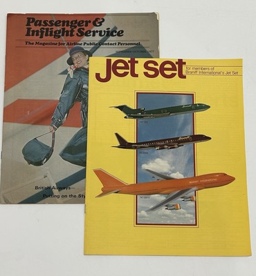 Braniff Airlines Inflight Magazines, Jet Set And Passenger & Inflight ...
