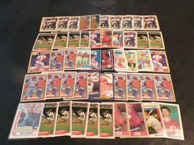 PETE ROSE - Huge 50-card lot! 1982 Topps-Fleer+! REDS-PHILLIES! | eBay
