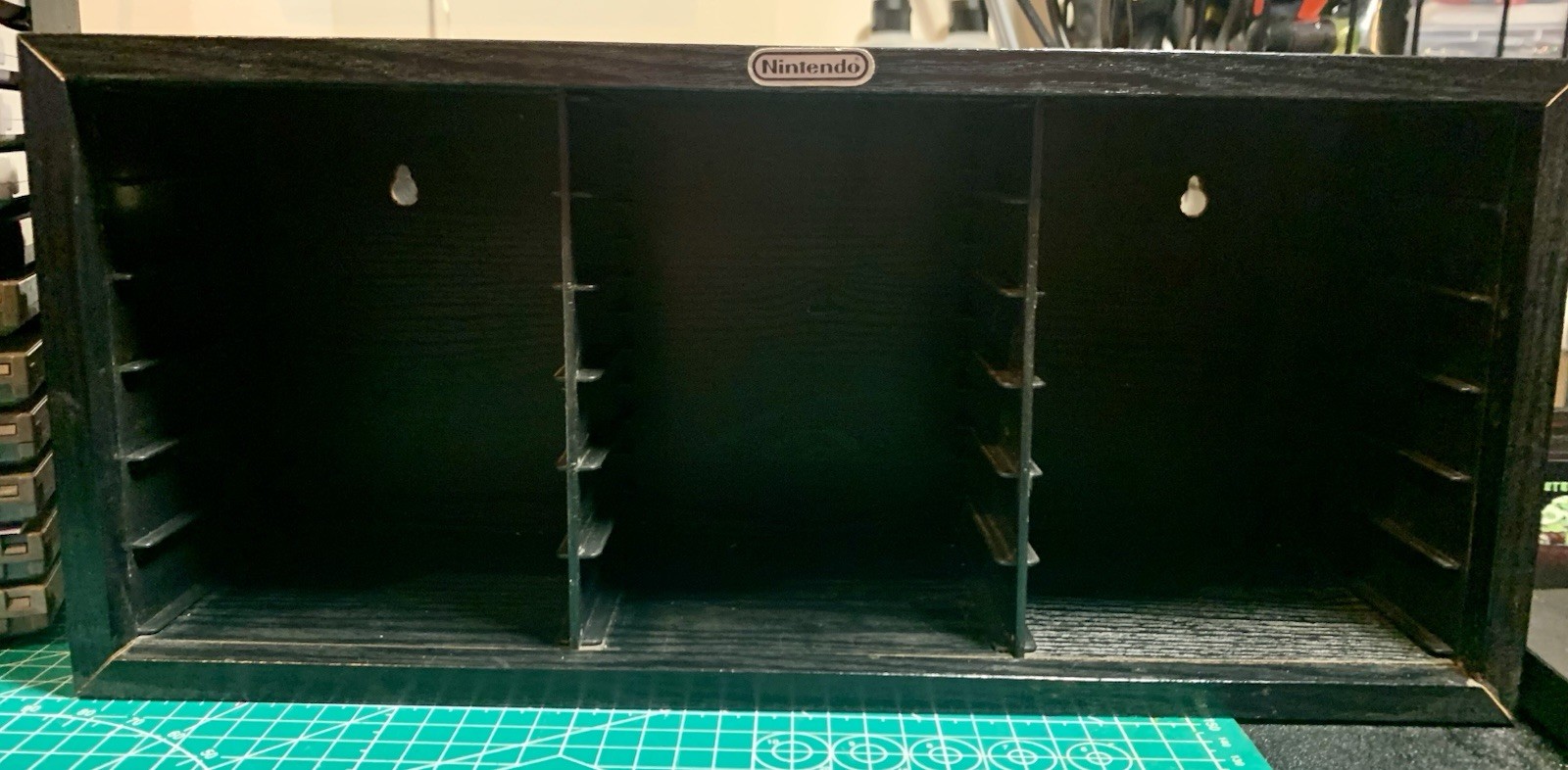 Big NES Game Lot Of 34! Cleaned & Tested w/Licensed Nintendo Wall Shelf ...