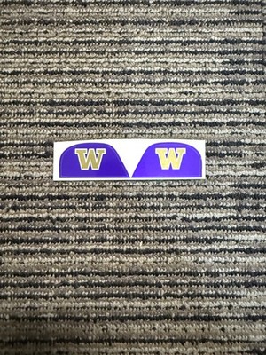 Washington Huskies Chrome Oakley Visor Tabs Helmet Decals Football Eye ...