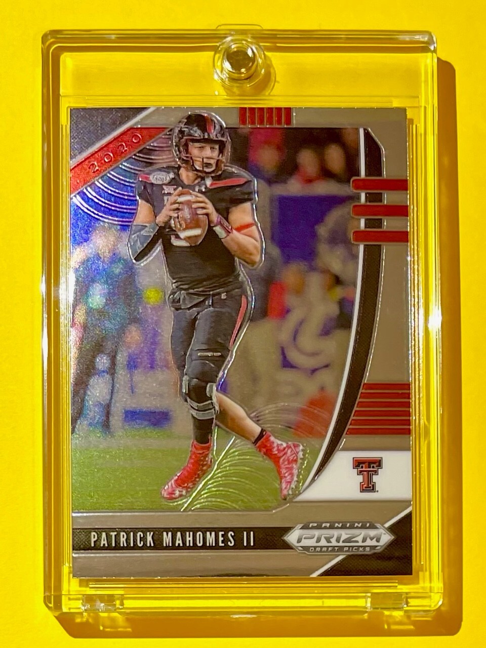 Patrick Mahomes PANINI PRIZM HOT TEXAS TECH FOOTBALL CARD INVESTMENT ...