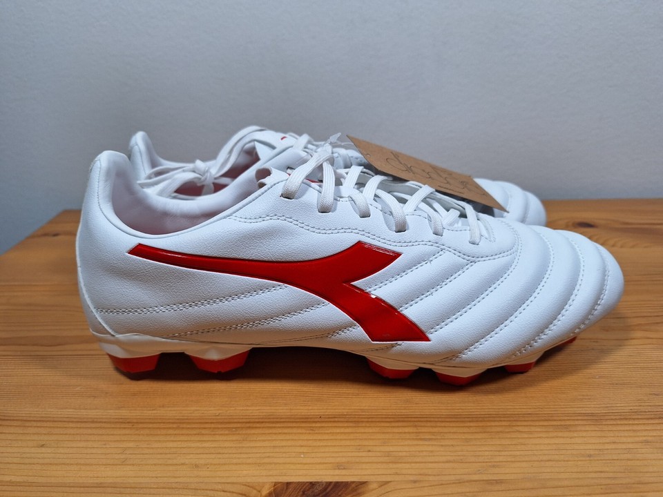 Diadora Men’s 12 BRASIL ELITE 2 R LPU Firm Ground Soccer Cleats White ...