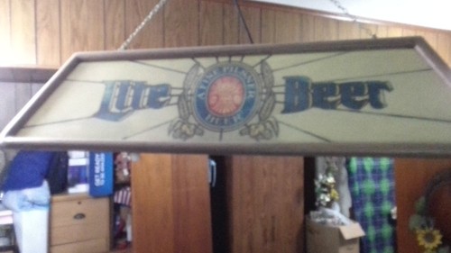 1970s Vintage Miller Lite Pool Table Light Rare Look! | eBay
