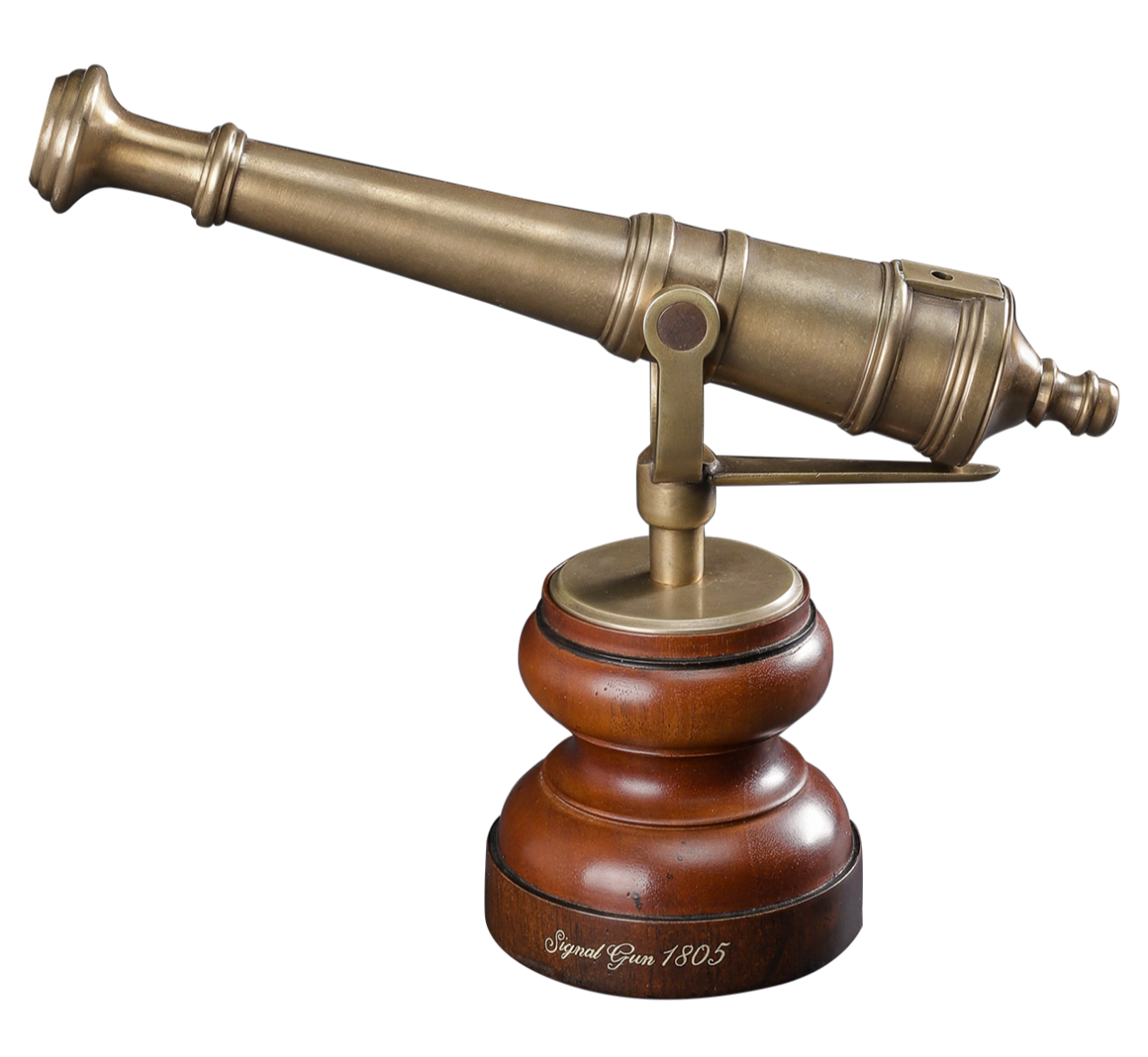 Signal Gun Cannon 1805 Brass & Wood Model 10" Navy Warship Naval ...