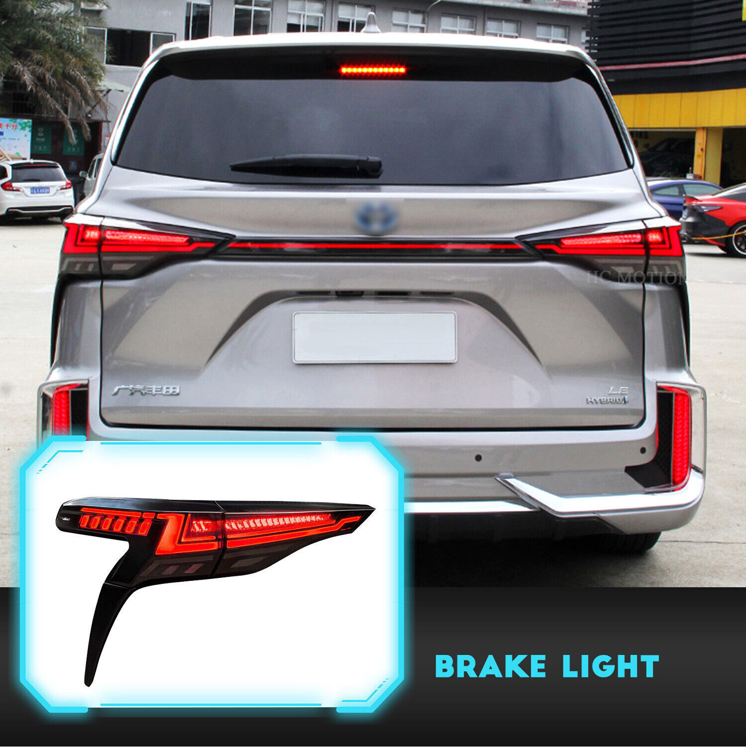 For Toyota Sienna Tail Lights 2021-2025 LED Smoke Start UP Animation ...