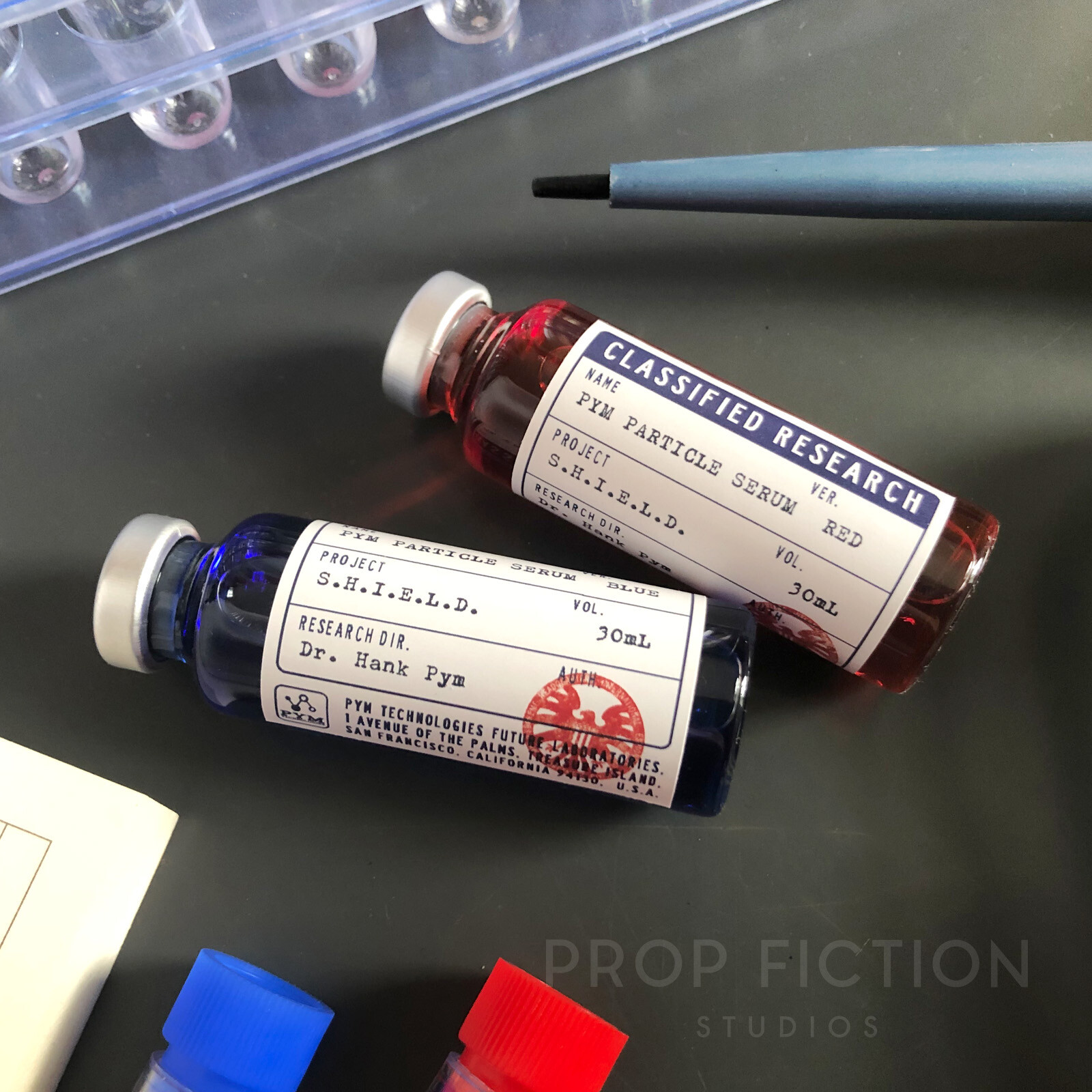 Cosplay Display Prop 'Pym / Cross Particles' Vials / Sealed Glass Vial ...