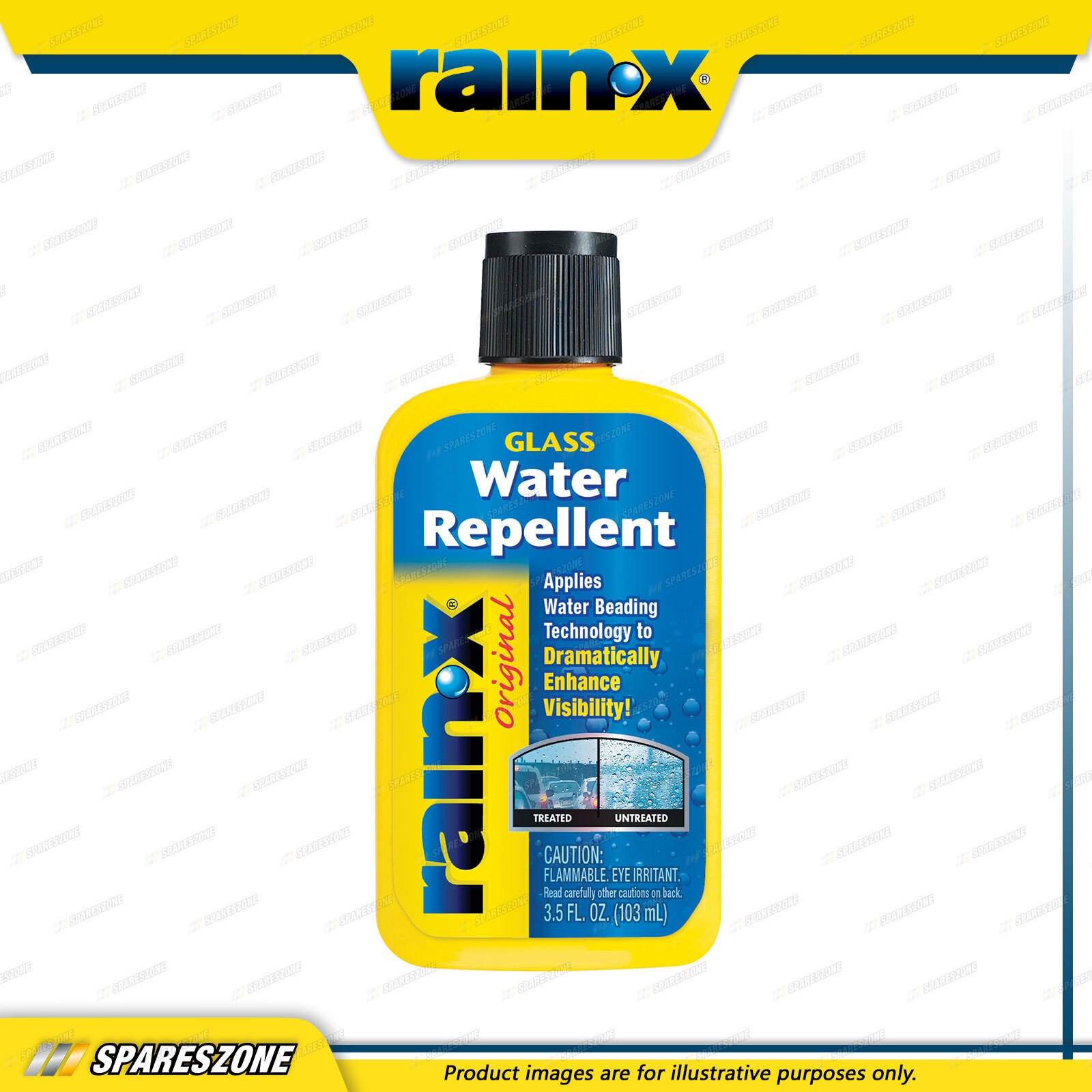 Rain-X Original Glass Water Repellent 103ML Patented Water Beading ...