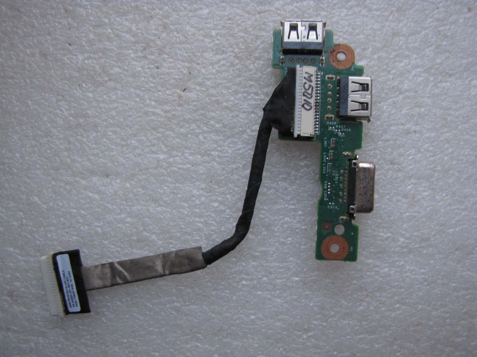 Dell Inspiron M5010 (-6423) I/O ports (USB and VGA) board (P/N: 48 ...