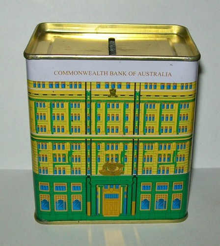COMMONWEALTH BANK OF AUSTRALIA TIN MONEY BOX | eBay Australia