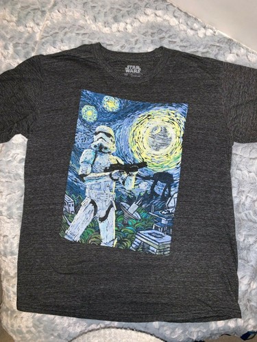 Star Wars Stormtrooper Starry Night Charcoal Heather Men's T-shirt ...
