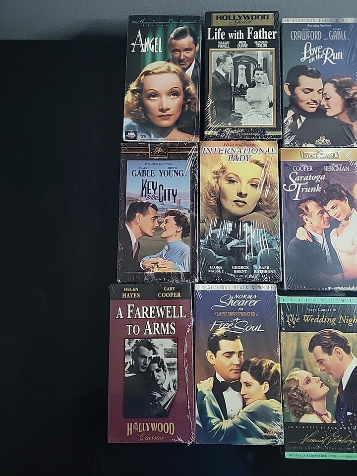 Classic Movie Lot Vintage VHS Lot Of 22 All New And Sealed Gary Cooper ...