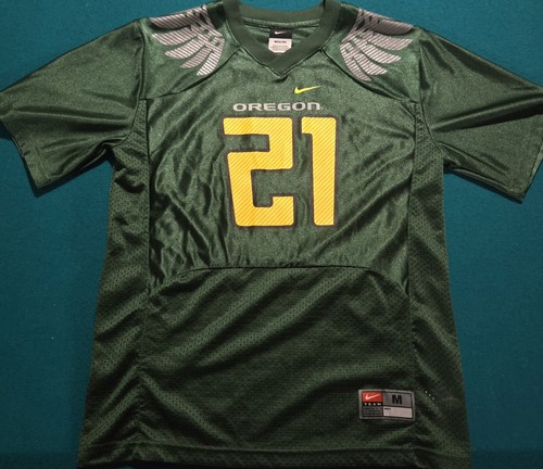 Oregon Ducks Jersey Youth Medium Green Yellow NCAA Football Nike Team ...