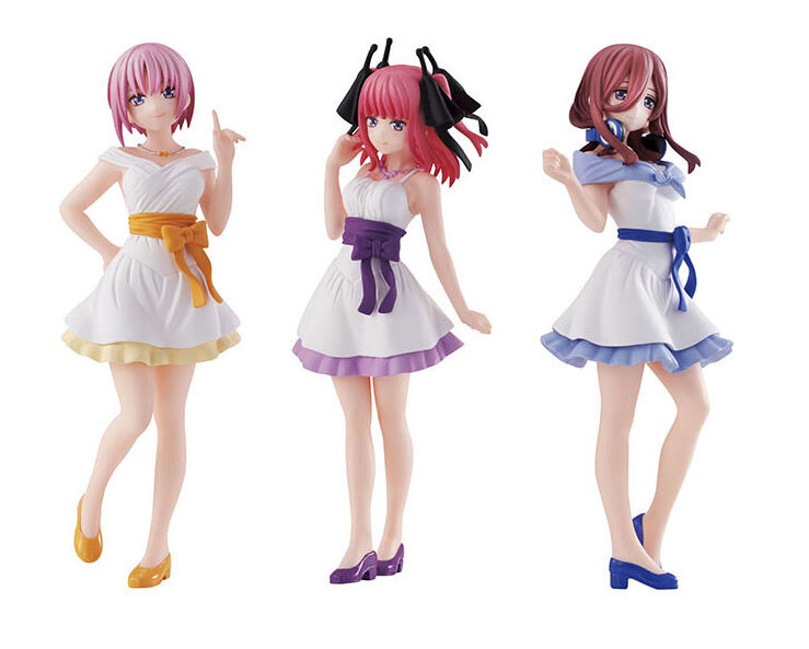 The Quintessential Quintuplets Anime Figure Vol 1 Bandai Gashapon set ...
