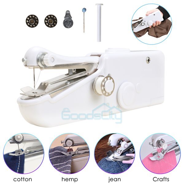Mini Portable Smart Electric Tailor Stitch Hand-held Sewing Machine ...