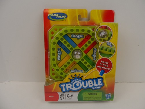 Trouble Game Pop-O-Matic Fun on the Run Hasbro Travel Size Game - NEW ...