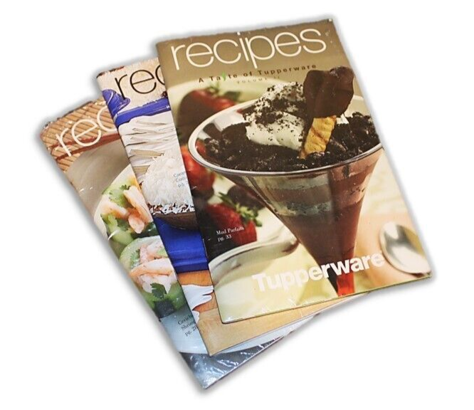 Tupperware Recipe Books Set A Taste of Tupperware Desserts Sides NEW | eBay