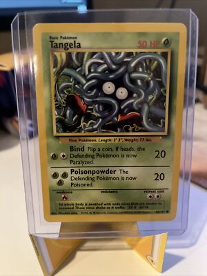 Pokémon TCG Tangela Base Set 66/102 Regular Unlimited Common Near Mint ...
