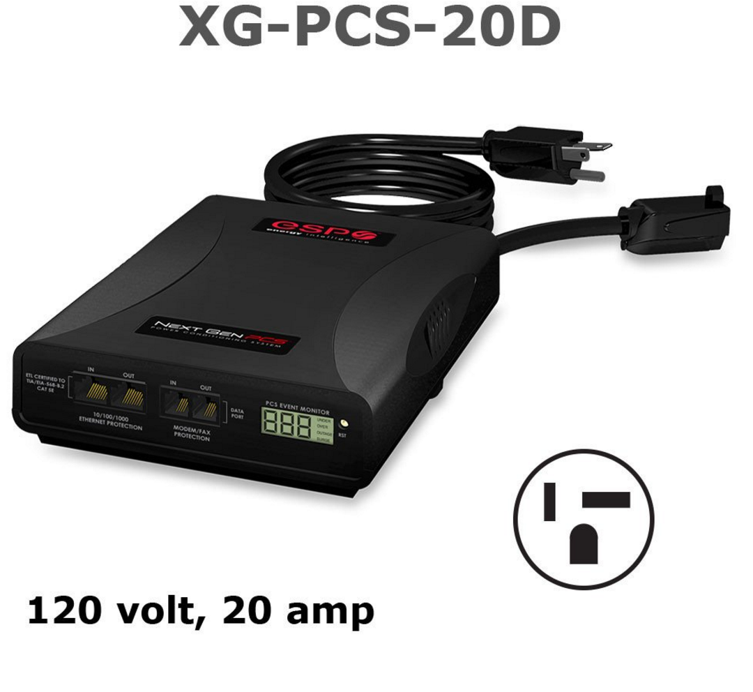 ESP Next Gen PCS 120v/20a AC Power Line Filter XG-PCS-20D Surge ...