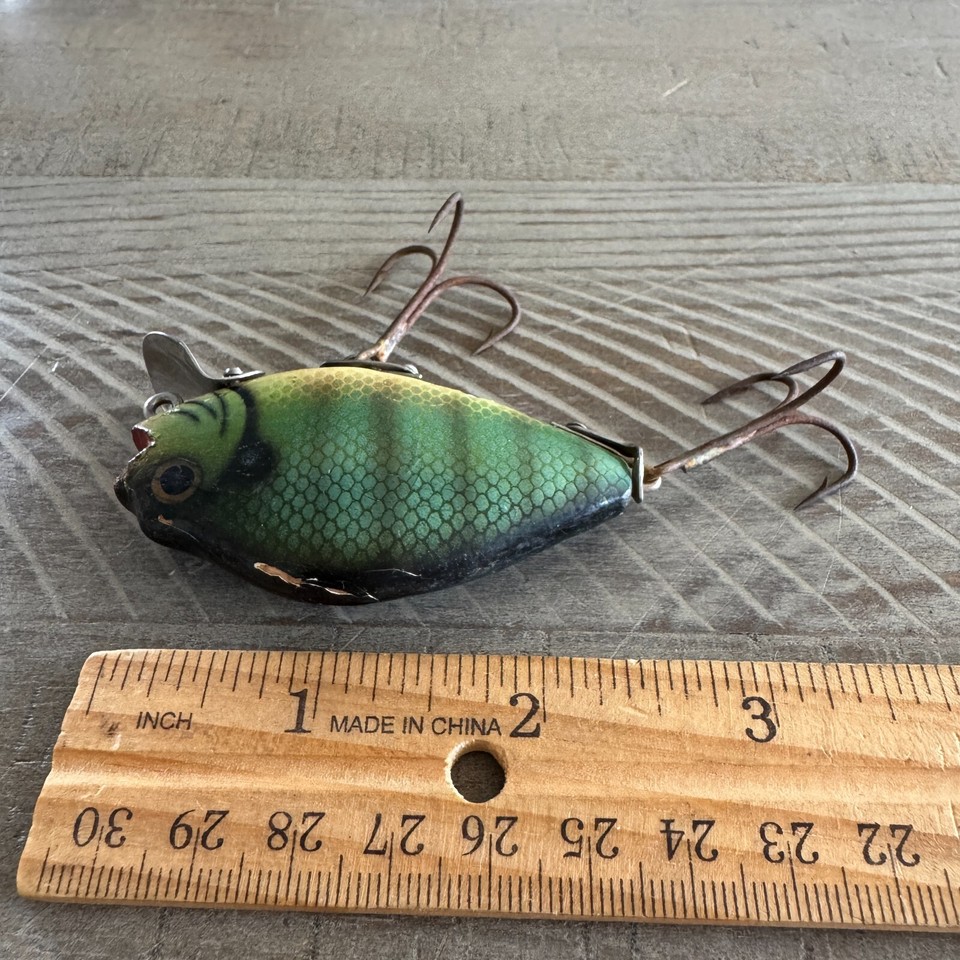 Vintage Heddon Punkinseed 740 Old Wood Beater Fishing Lure | eBay