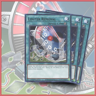 YuGiOh LIMITER REMOVAL x3 | POWERFUL RARE CARD ️ 1ST EDITION 💎 | eBay
