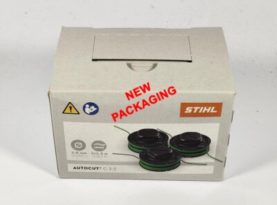 Genuine STIHL® 3-pack spool for AutoCut C 3-2 head FSA57 trimmer NEW ...