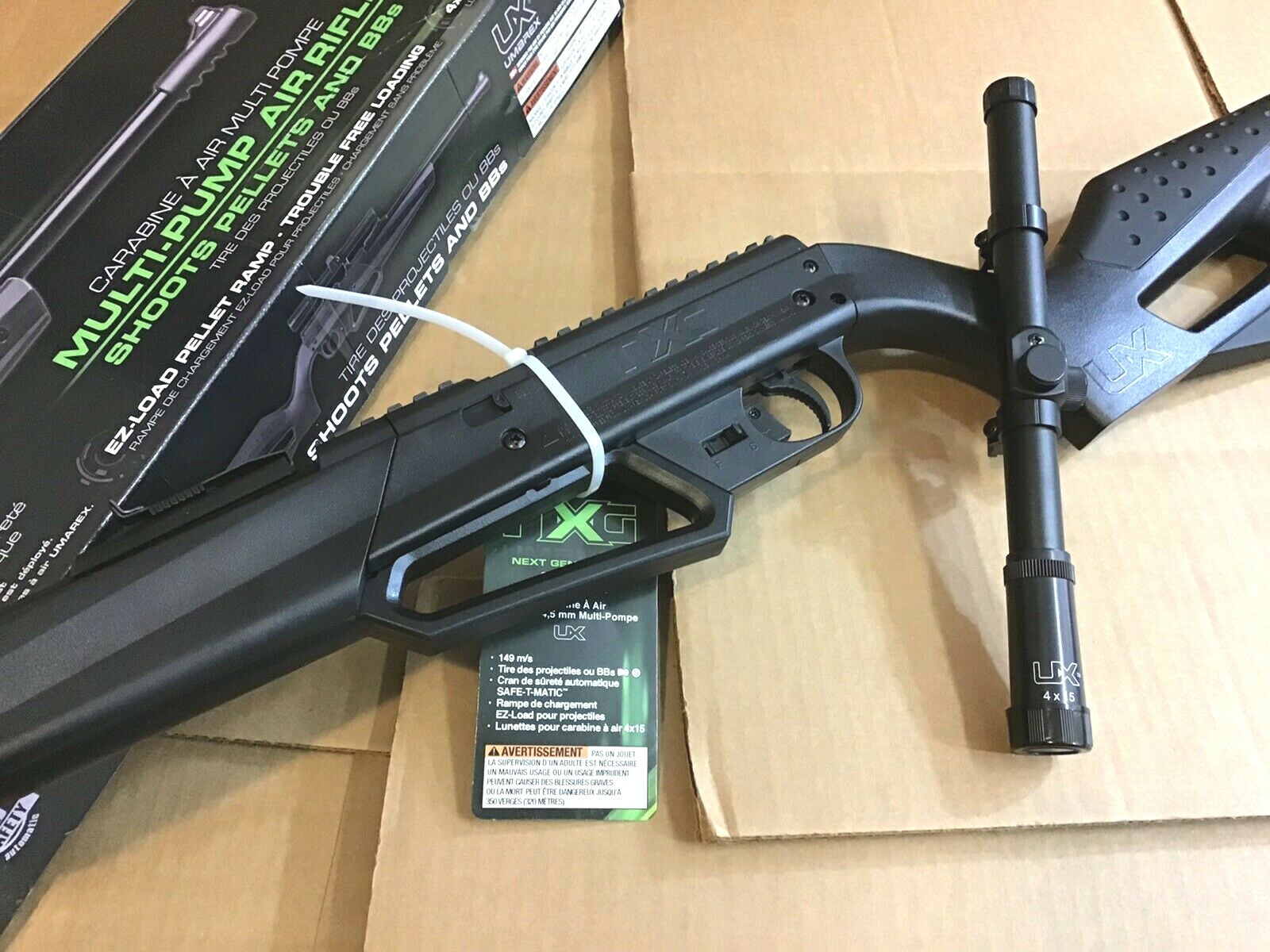 Umarex NXG APX .177 Pellet BB Gun Multi-Pump Air Rifle w/ Scope 490 FPS ...