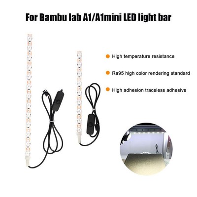 Printer Lights Bar Strips Long LED 3D Printer Lights Bar For Bambu lab ...