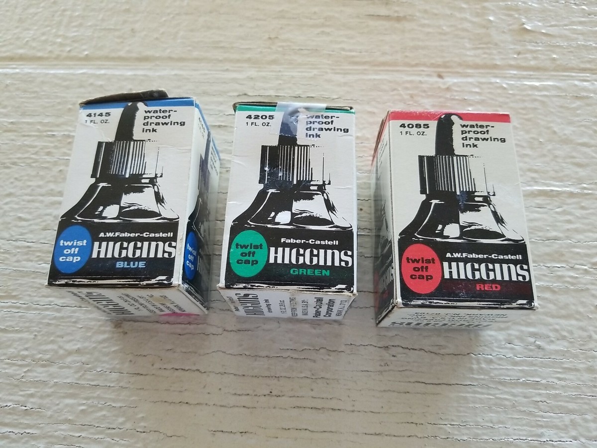 Faber Castell Vintage Higgins Ink Bottle Vintage Faber Castell Higgins ...