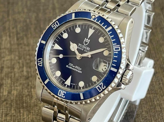 Tudor Submariner Blue Sub Ref.75190 200M Date 36mm Black Dial Unisex ...